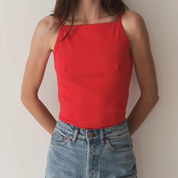 Doen | Tops | Doen Angie Tank In Scarlet | Poshmark